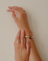 Infinite Loop Ring Sustainably handmade in LA from discarded materials