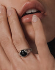 Orb Ring Sustainably handmade in LA from discarded materials