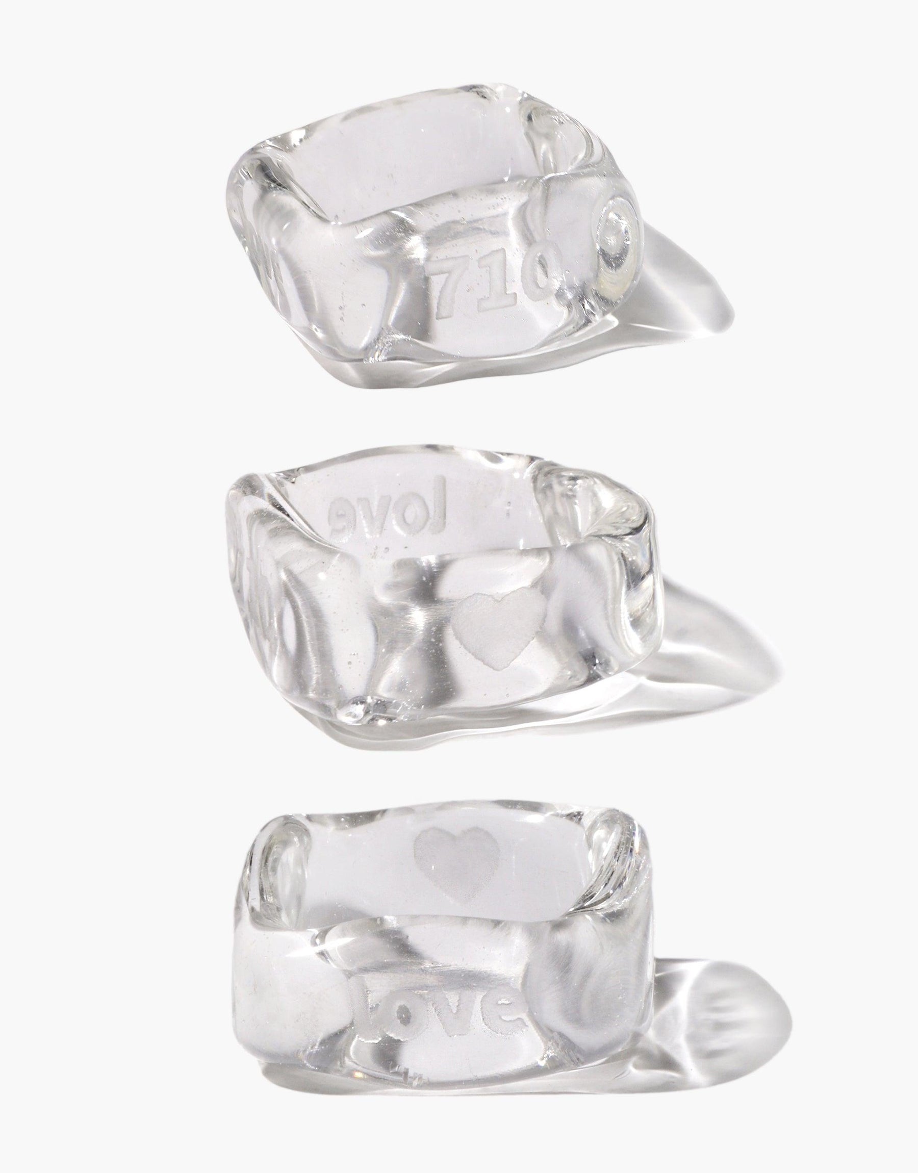 Engravable Dice Ring Sustainably handmade in LA from discarded materials