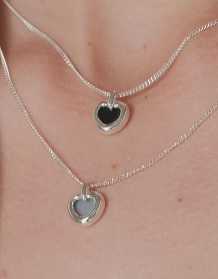 Core Heart Necklace | Small Sustainably handmade in LA from discarded ...