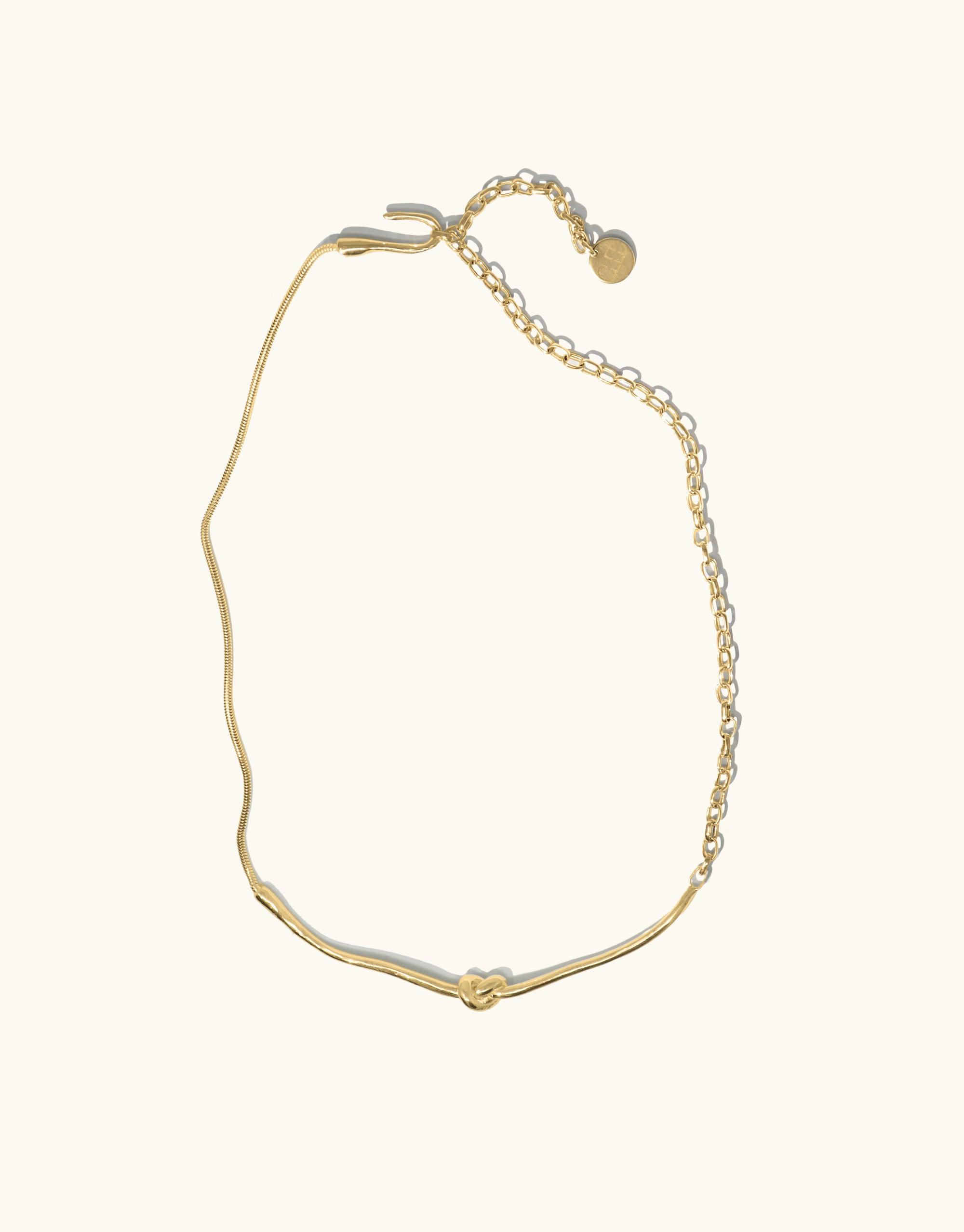 Rope Hook Necklace Sustainably handmade in LA from discarded materials