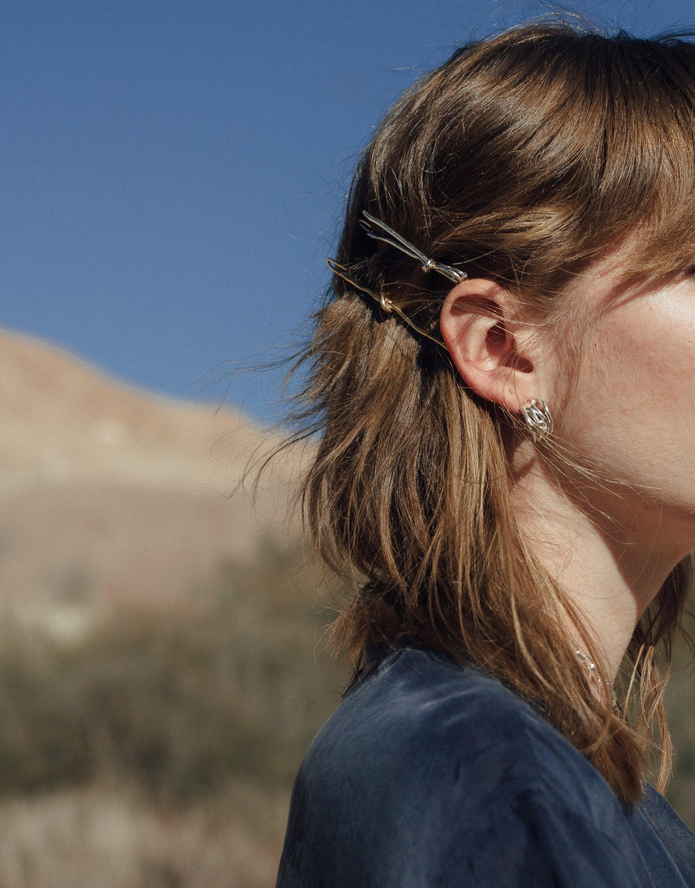 CLED Rope Hoop Earrings