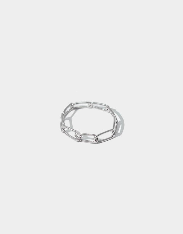 Collapsible Chain Ring | C Sustainably handmade in LA from discarded ...